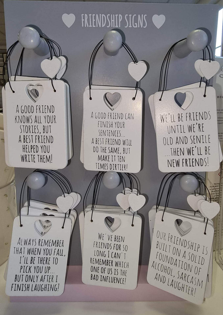 Friendship Signs - Good Friends - Best Friends – Donna's Gift Emporium